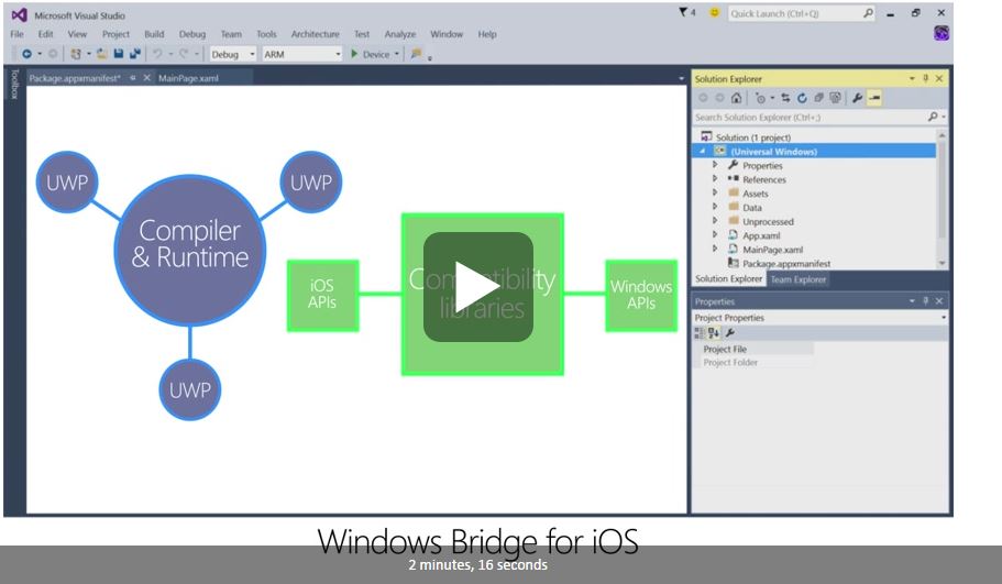 Video: despre portarea aplicatiilor iOS pe Windows 10