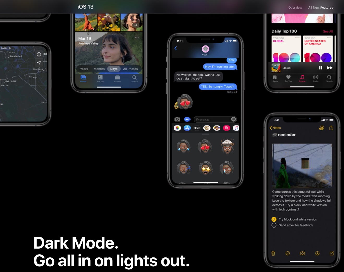 Da, Dark Mode ajuta la extinderea autonomiei pe iOS 13