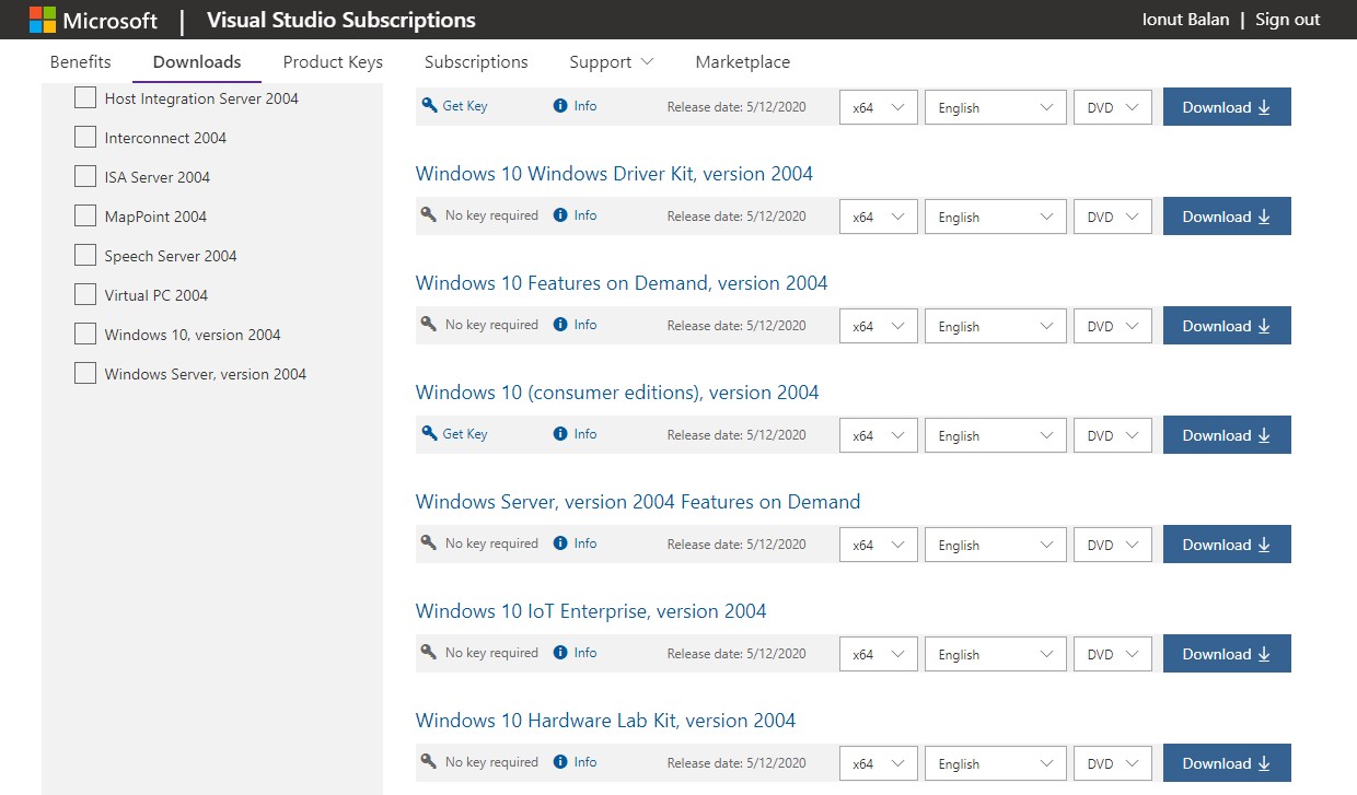 Windows 10 May 2020 Update e disponibil in MSDN!