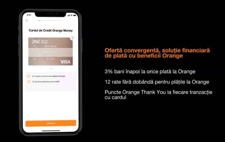 Orange propune un card de credit (VISA) cu beneficii configurabile