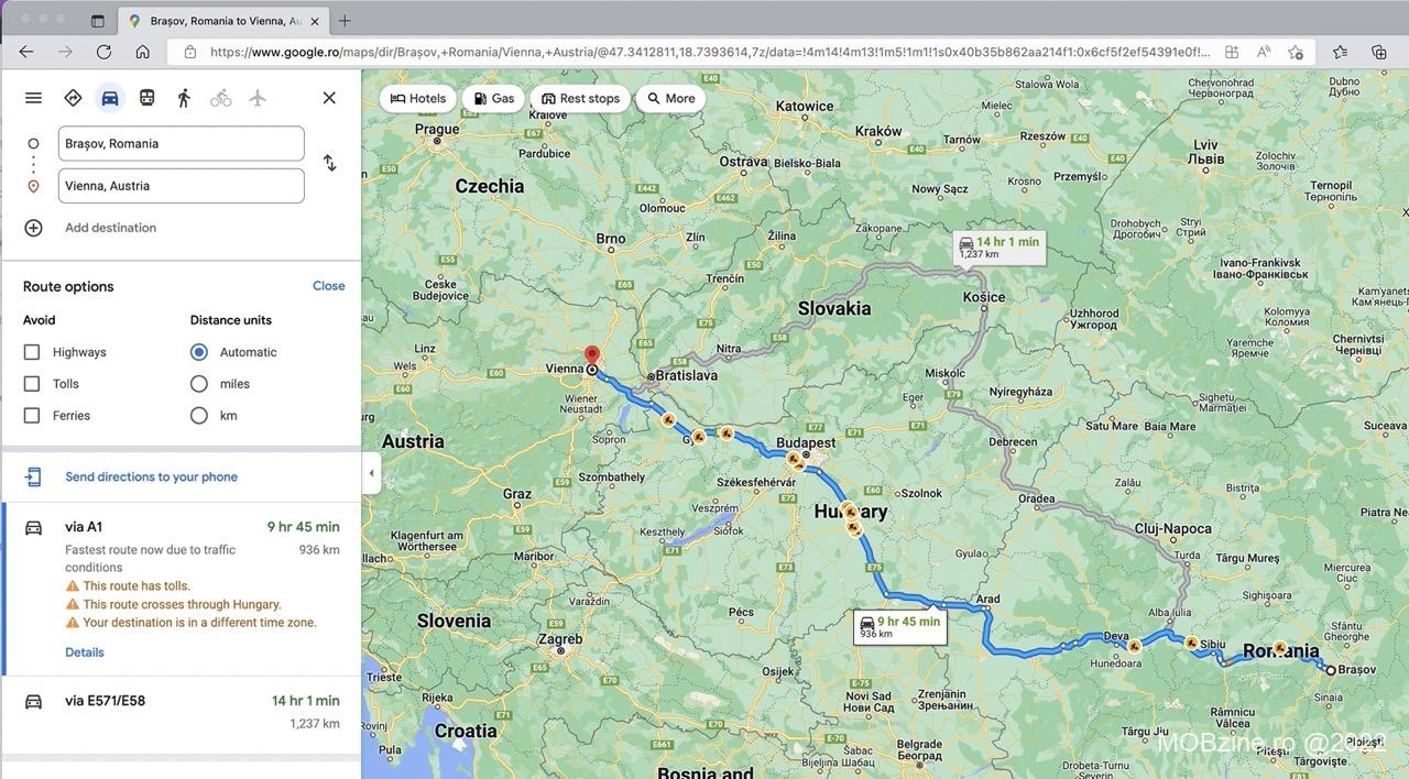 Google Maps cu ruta eco va putea fi folosit și în România